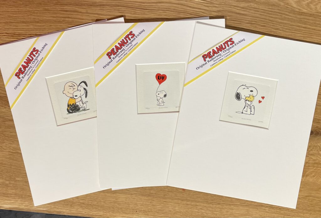 Peanuts Radierungen – Sowa & Reiser 24 x 30 cm – Galerie Speier